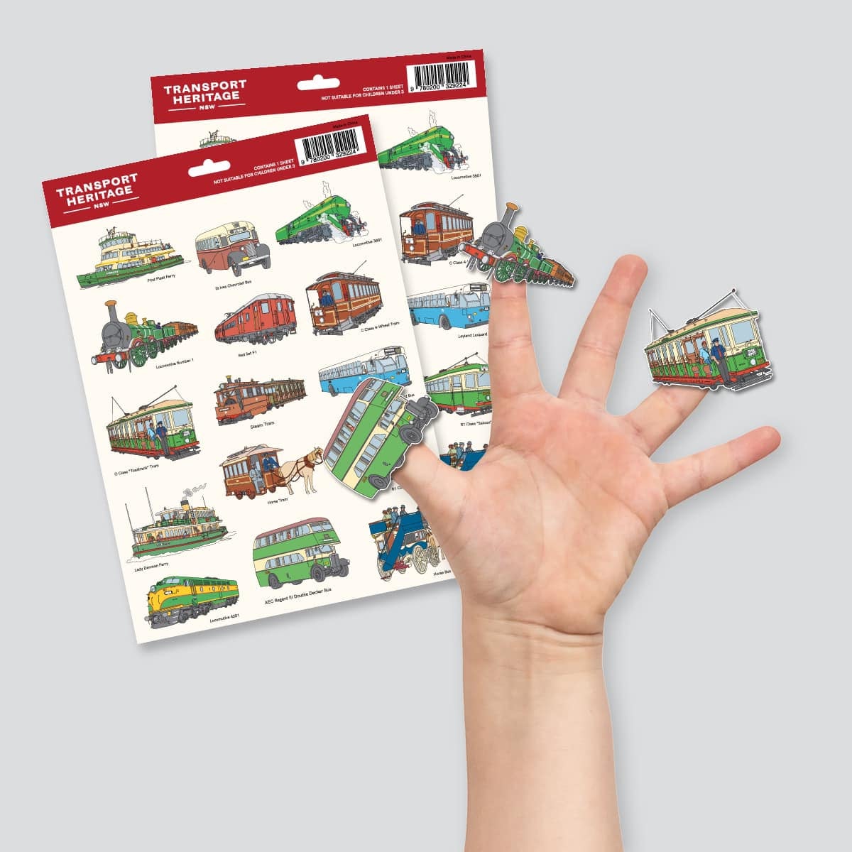 Transport Heritage NSW Sticker Sheet | Sydney Bus Museum